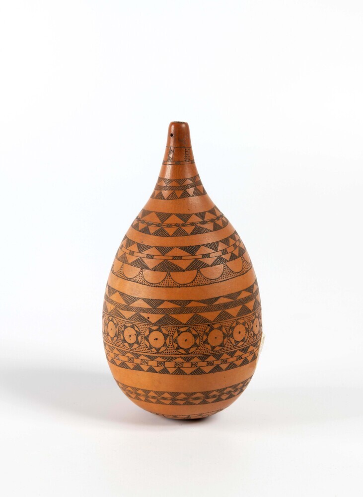 Versierde fleskalebas | Mauritshuis